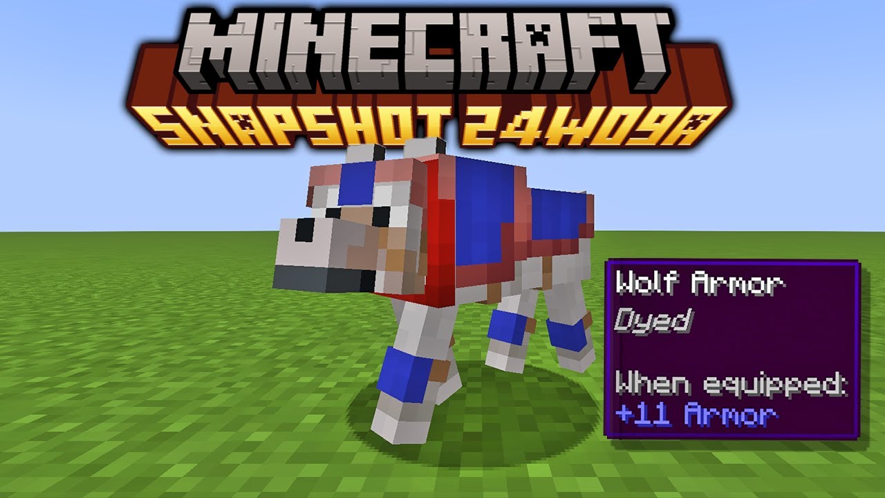 NEW JAVA UI ADDED + DYEABLE WOLF ARMOR - Minecraft 1.21 Snapshot 24w09a