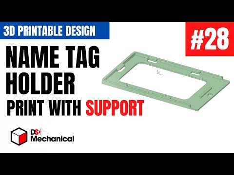 Free STL file Name Tag Holder - Designed in DSM 🔧 ・3D printing design ...