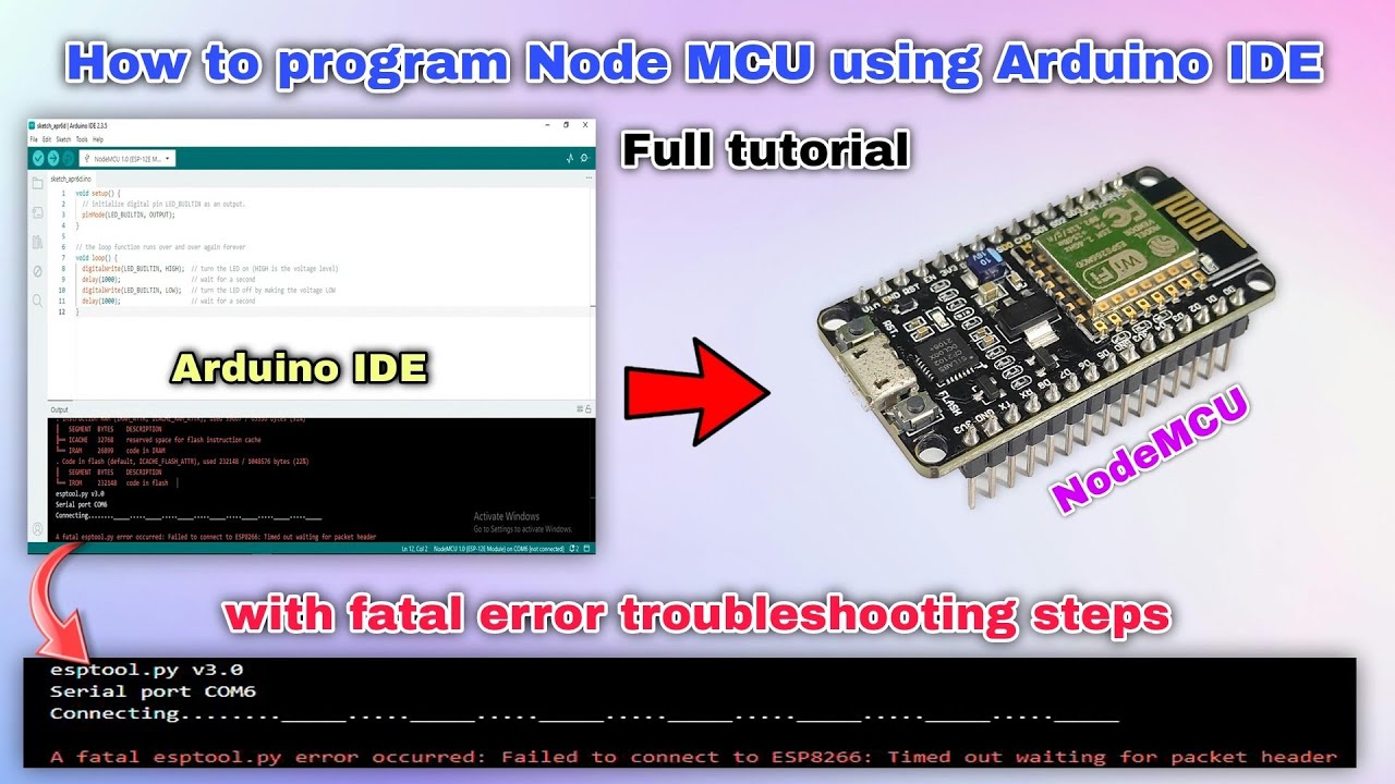 How to Program NodeMCU Board using Arduino IDE | FIX 