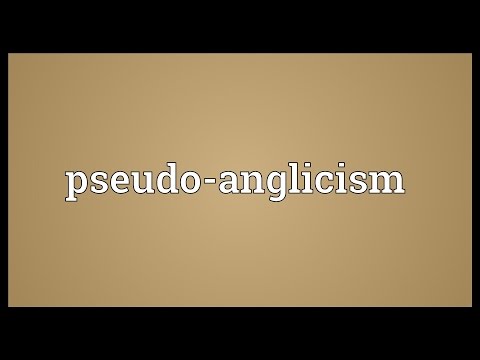 Pseudo-anglicism Meaning