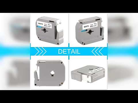 Review: Anycolor 8-Pack M-K231 Label Tape Replacement for Brother P Touch M Tape M-K231s 12mm ...