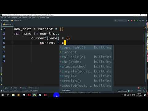 How to Convert a list into a nested dictionary of keys in python
