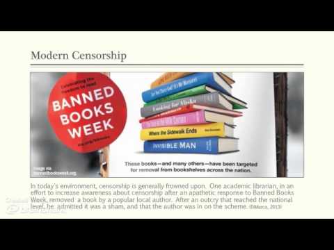 Intellectual freedom: censorship and book challenges