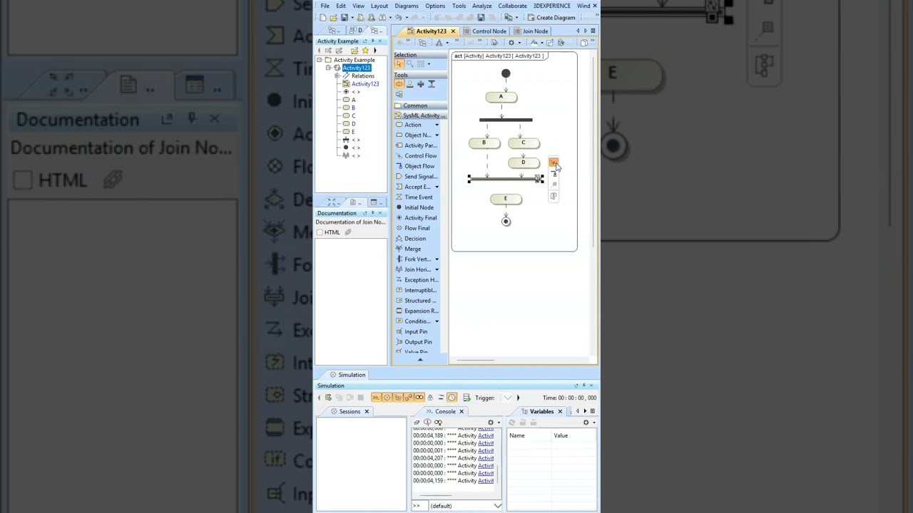 Join Node | SysML Activity Diagram