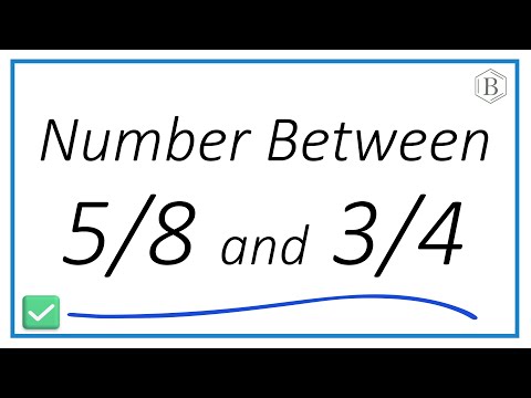 What fraction is halfway between 5/8 and 3/4?