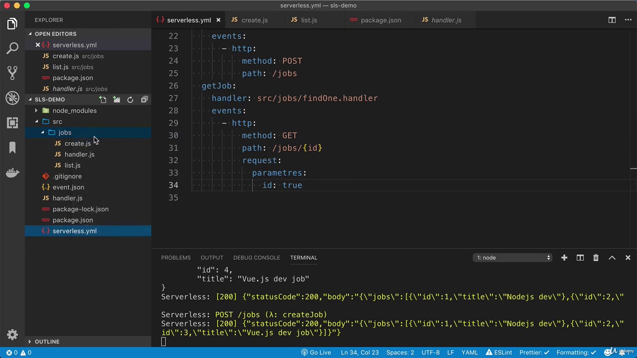 LESSON 6 - Access Request Parameters in Lambda Function