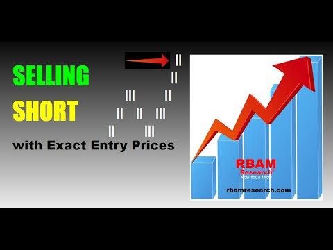 Selling Short. What Selling Short means and How to find good Shorts.