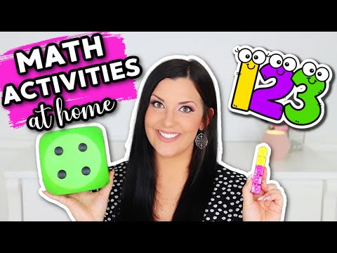 DIY MATH ACTIVITIES FOR PRESCHOOL AND KINDERGARTEN || Math Games at Home