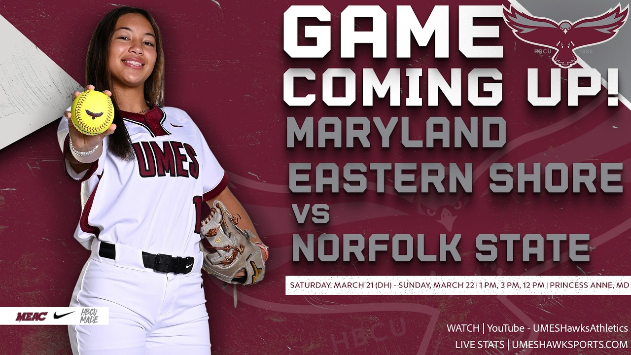 UMES Softball vs Norfolk State Game 1