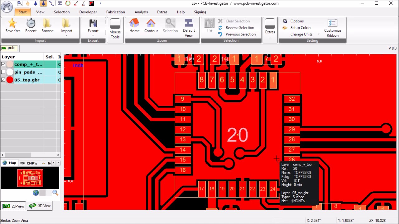 PCB-Investigator - CSV Import