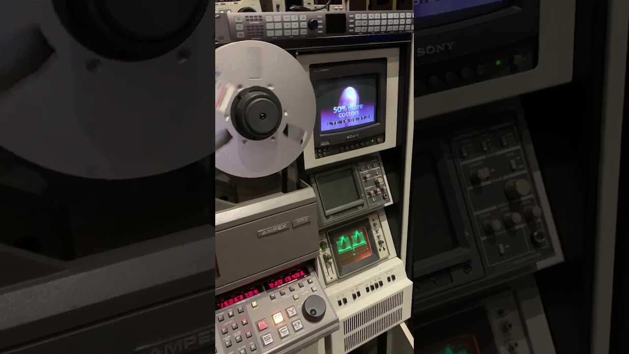 10 Second Q-Tip Commercial from 1985 played on an Ampex VPR-6 1