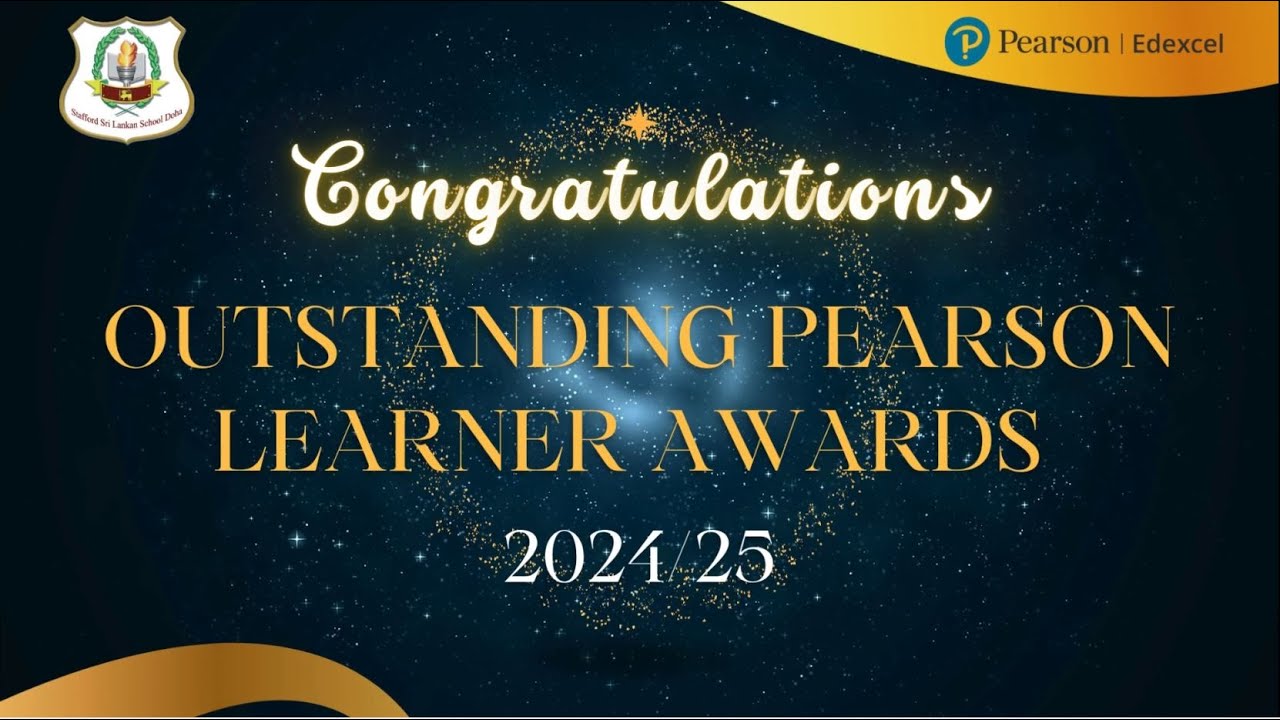 Outstanding Pearson Learner Awards 2024/2025