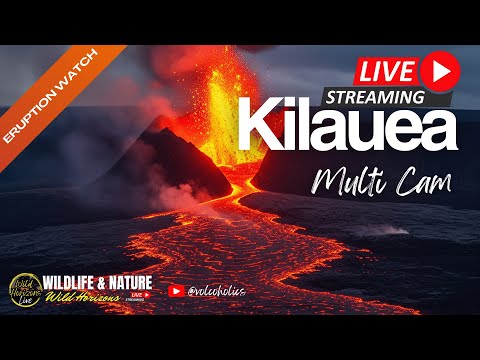 🌋 Kīlauea Volcano LIVE Cam: Hawaii's Active Volcano 24/7 Monitoring