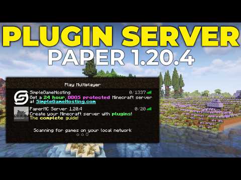 How To Make a Minecraft Server with Plugins (Paper 1.20.4 Server)