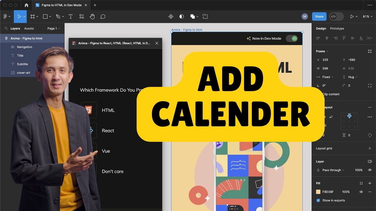 How to Add Calendar in Figma 2025?