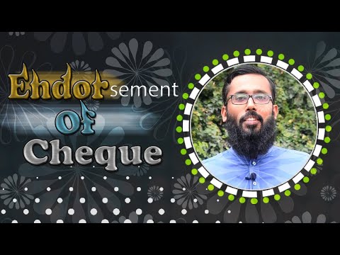 Endorsement Of Cheque | Check Endorsement In Hindi #shorts