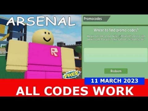 *ALL CODES WORK* Arsenal ROBLOX | March 11, 2023