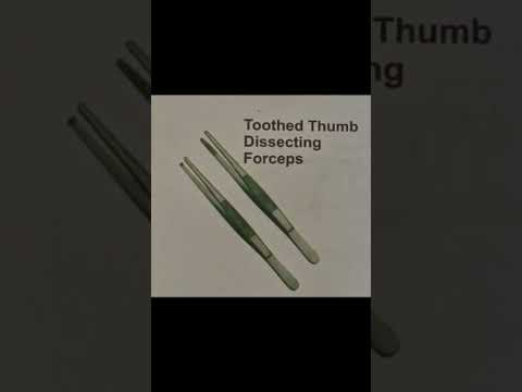 Toothed thumb dissecting forceps #shorts