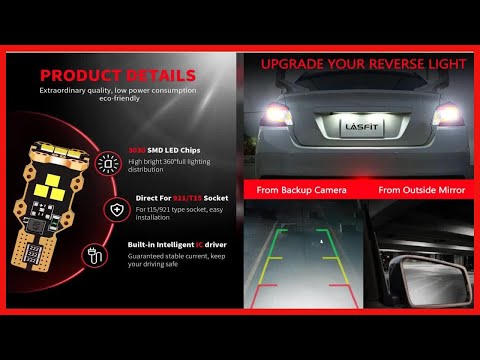 Great product - LASFIT 921 912 LED Bulb Reverse Light, 6000K White Canbus Error Free T15 W16W 906 9