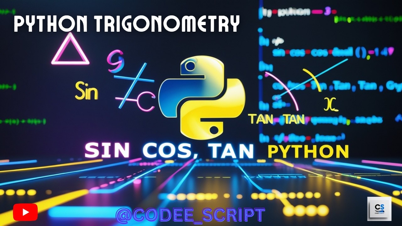 Python Trigonometry Tutorial 🐍 | Calculate Sine, Cosine & Tangent Easily | Python Math Tutorial