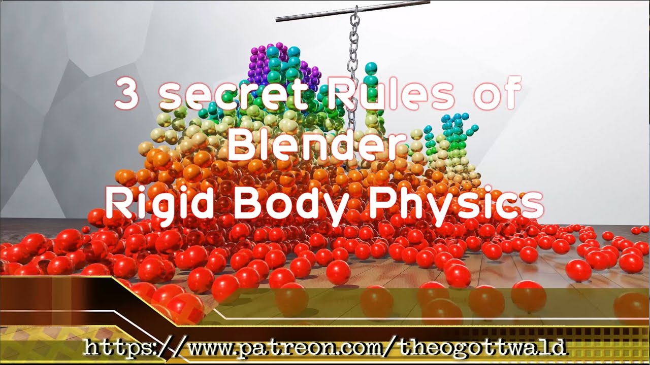 [2.82] Blender Rigid Body Physics and Python * 3 Secrets you should know, when starting..