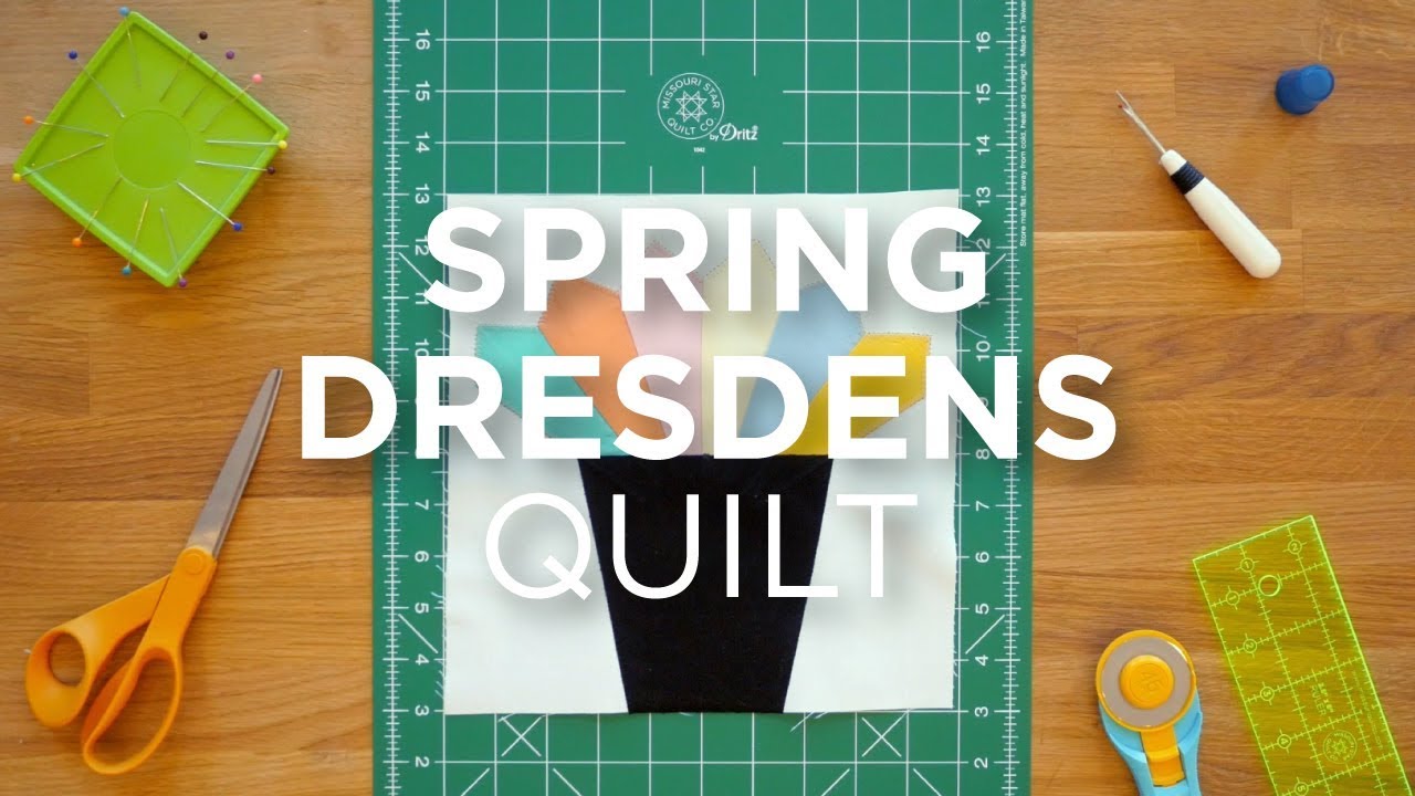 Quilt Snips Mini tutorial - Spring Dresdens