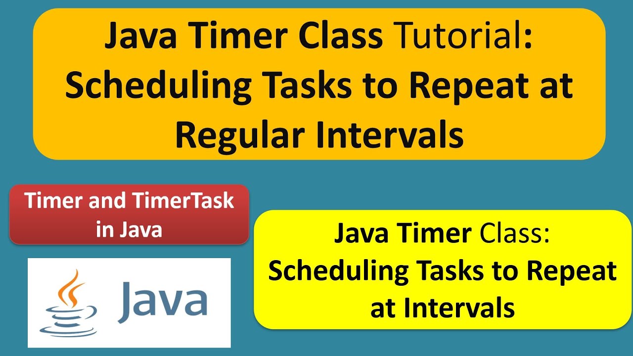 Java Timer Class Tutorial: Scheduling Tasks to Repeat at Regular Intervals | Timer and TimerTask