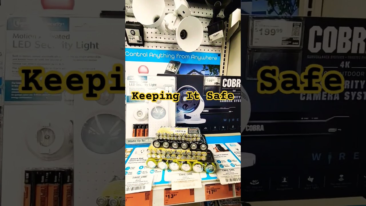 I bought security lights at HARBOR FREIGHT #shorts #alarm #security
