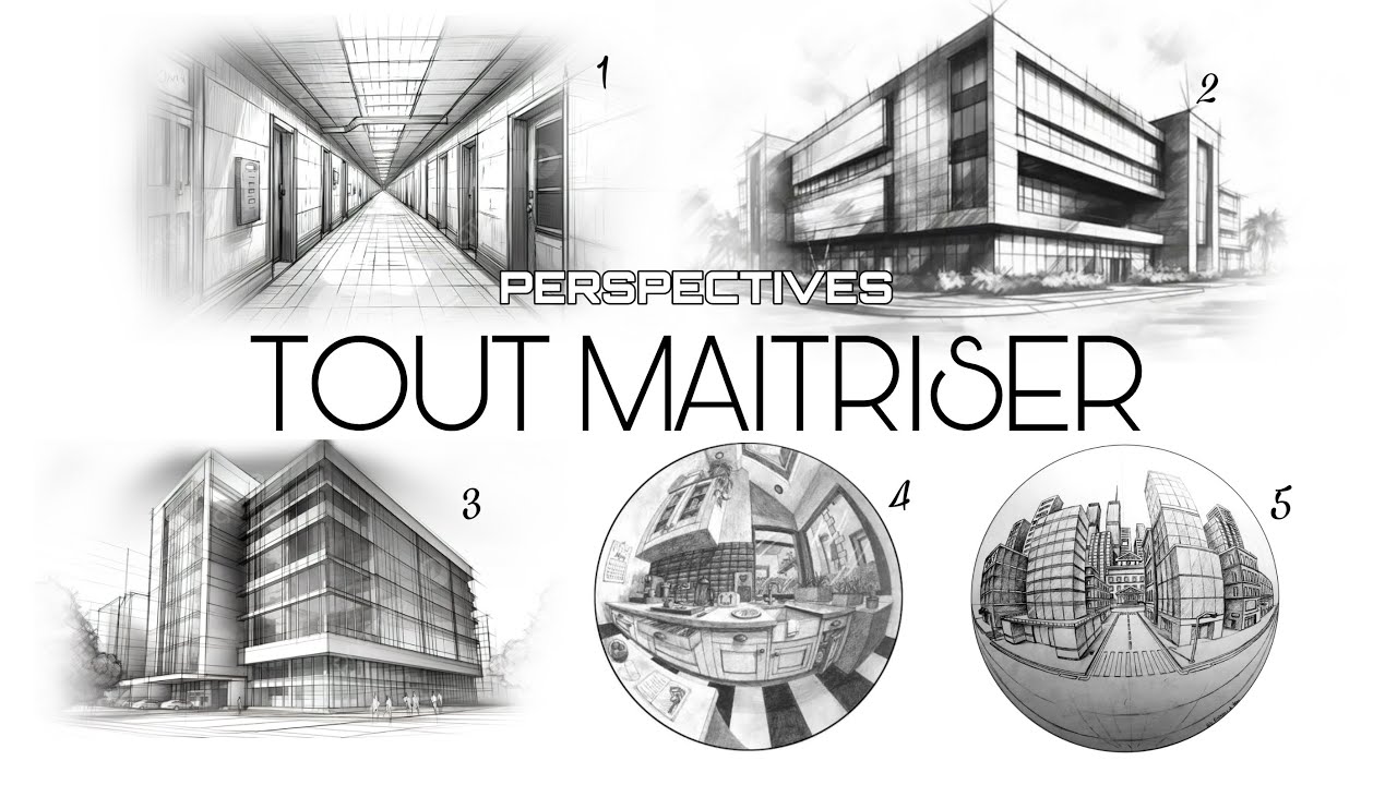 MASTER all PERSPECTIVES from 1 to 5 vanishing points easily [complete tutorial]