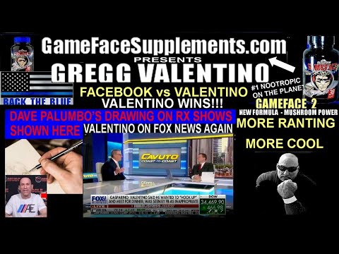 GREGG VALENTINO vs FACEBOOK - Saved By FOX NEWS - Dave Palumbo's Rx Show Drawing + more