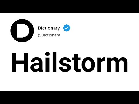Hailstorm Meaning In English