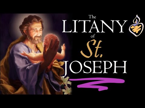 Litany of St Joseph in Latin with English & Latin Text ( Litaniae Sancti Joseph )