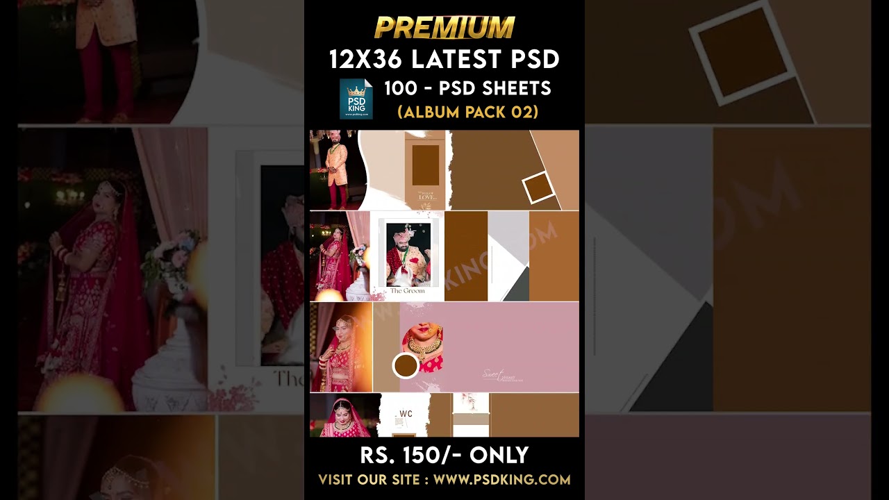 12x36 Album PSD Templates Pack 02