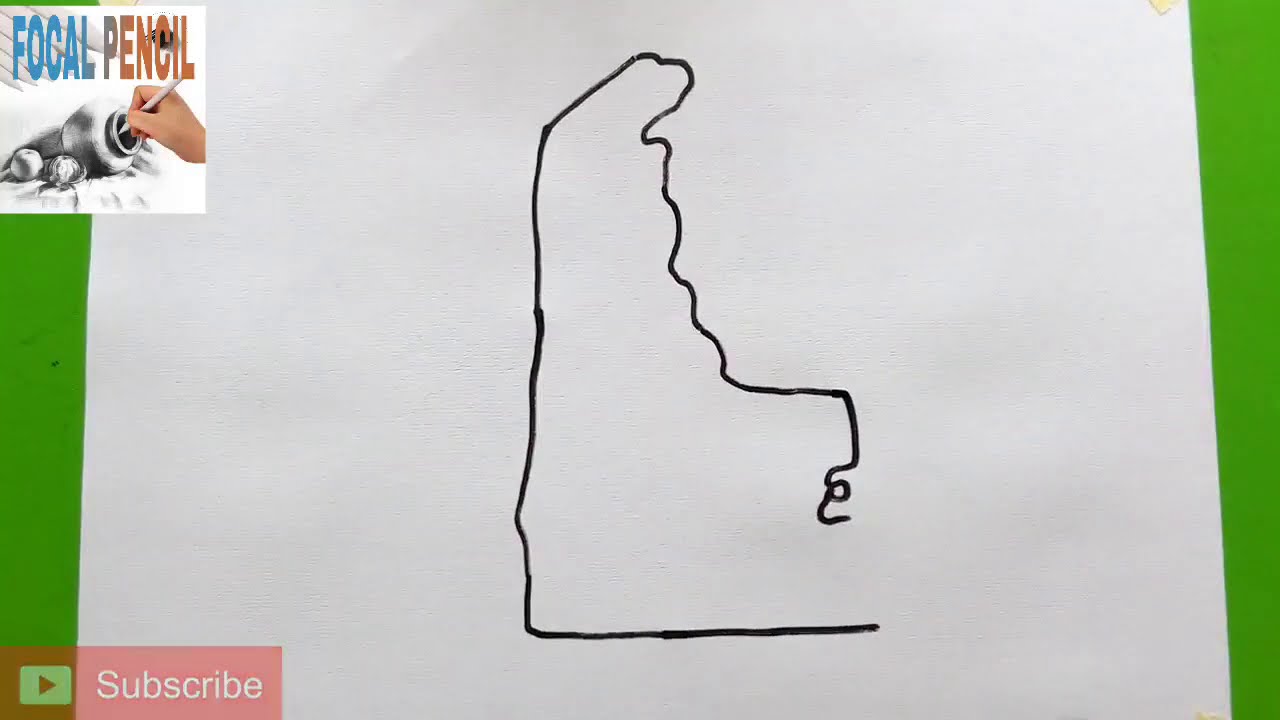 How To Draw DelaWare map - VERY EASY