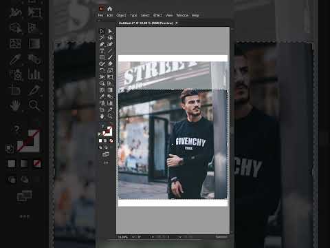 Crop an image in Illustrator