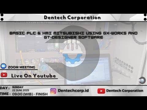 Basic PLC & HMI Mitsubishi Using GX-Works and GT-Designer Software
