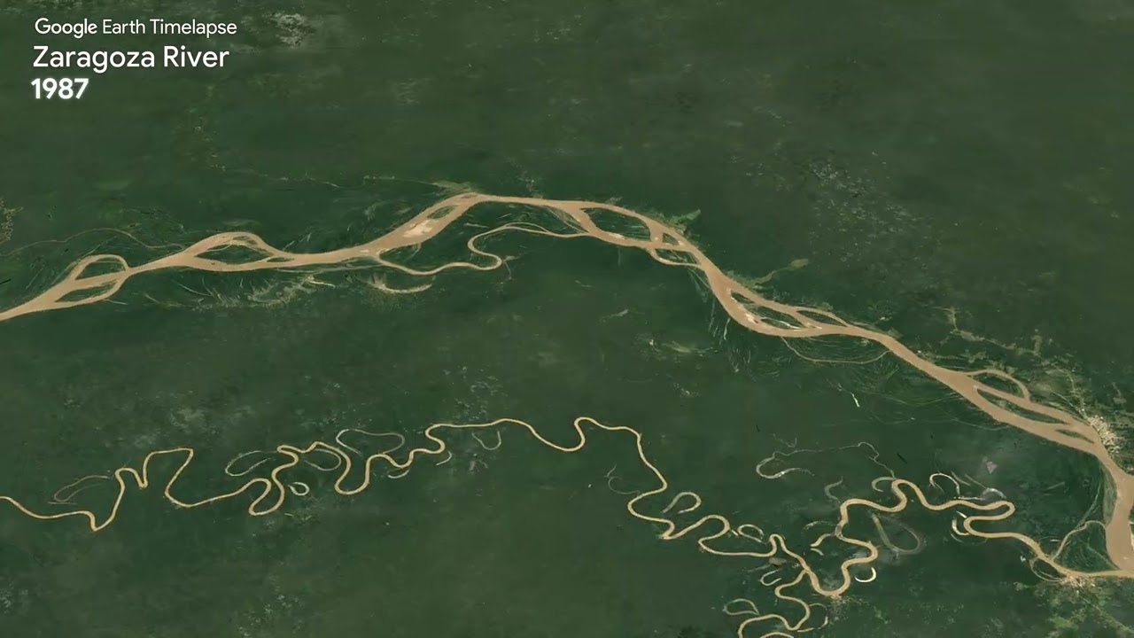 Zaragoza River - Earth Timelapse