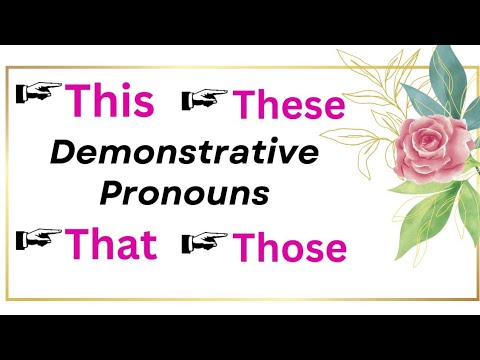 Demonstrative pronoun with examples| demonstrative pronoun in english grammar @TheEnglishWay1427