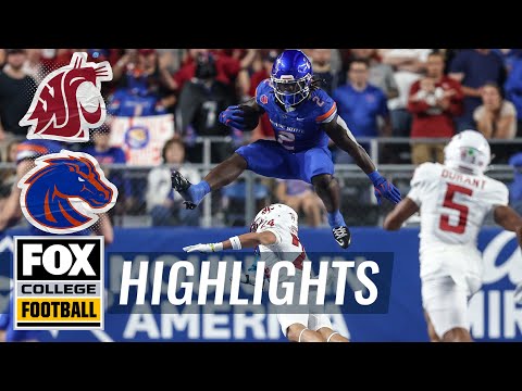 Washington State Cougars vs. No. 25 Boise State Broncos Highlights | FOX College Football