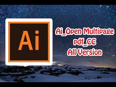 AI Open Multi Page Pdf Adobe Illustrator