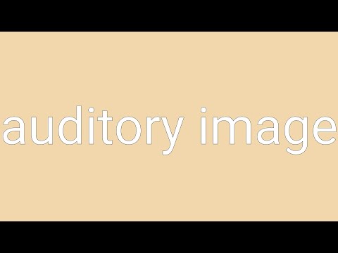 Auditory Image Definition & Meaning
