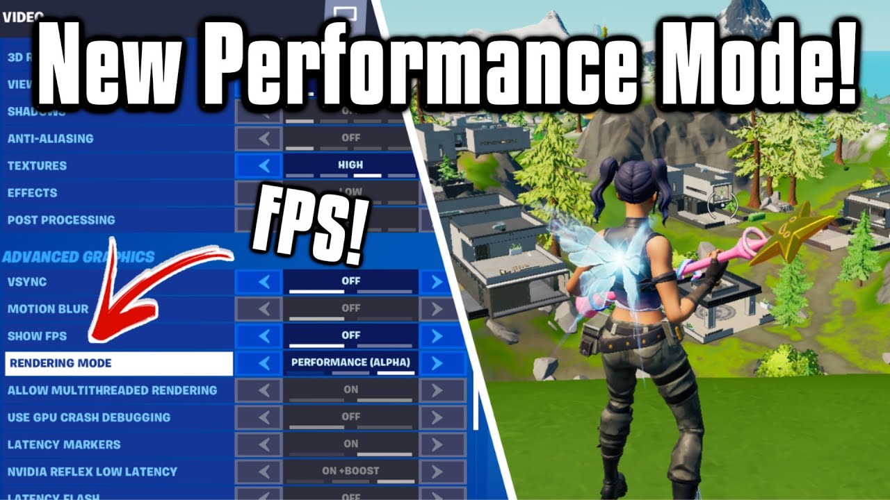 This Setting Will *DOUBLE* Your FPS! - Fortnite Performance Mode!