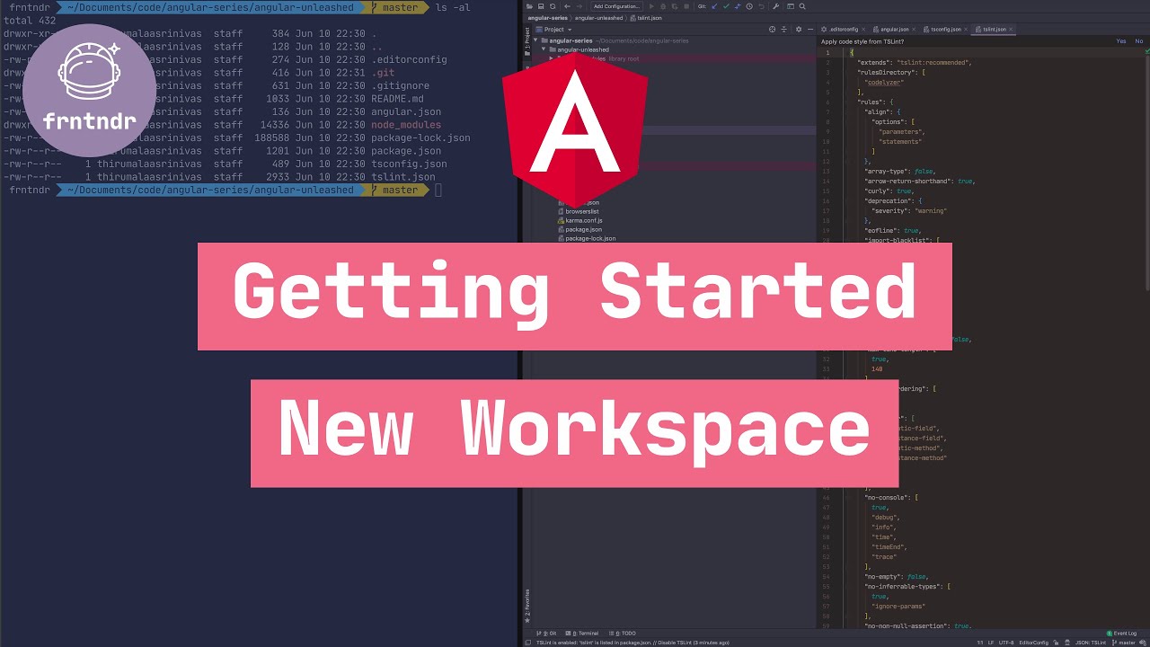 1. Angular Getting Started with New Workspace. 🚀