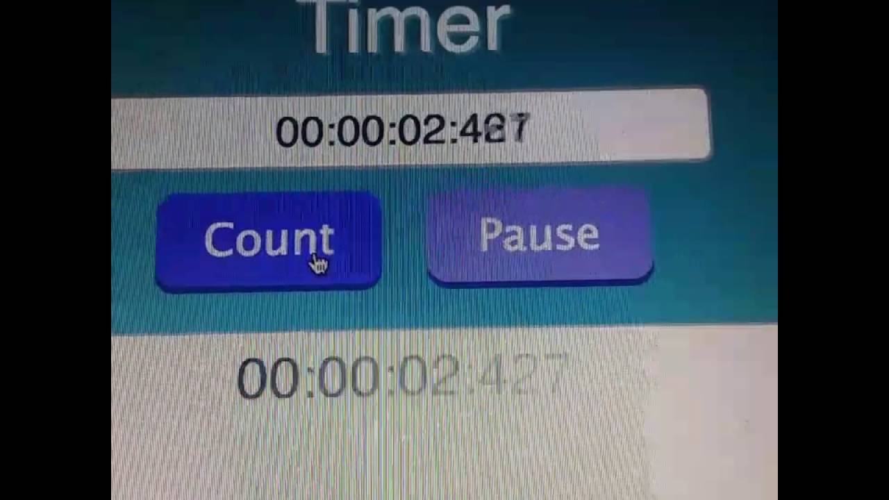 Demo a Timer made with React.js