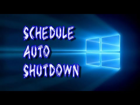 How to schedule shutdown time every day for windows 10