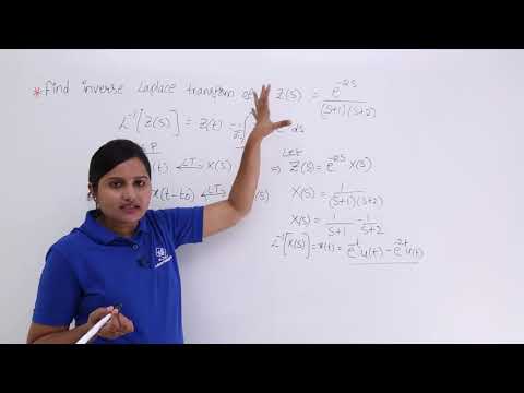 Inverse Laplace Transform Using Time Shifting Property Problem Video Lecture - Crash Course ...