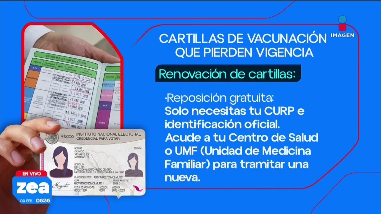 Renovación de cartilla de vacunación, ¿qué documentos se necesitan? | Noticias con Francisco Zea