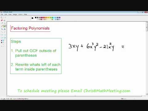 Factoring Polynomials Examples
