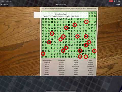 Word Search Scanner