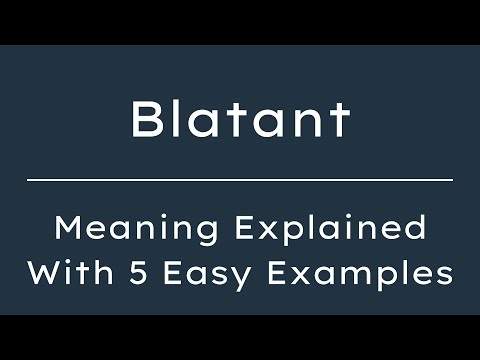 What Does Blatant Mean? Blatant Meaning in English With 5 Example Sentences